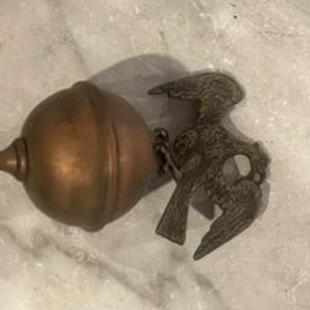 Vintage Brass Bird Clock Topper Flagpole Topper Lamp Topper Finial - Etsy