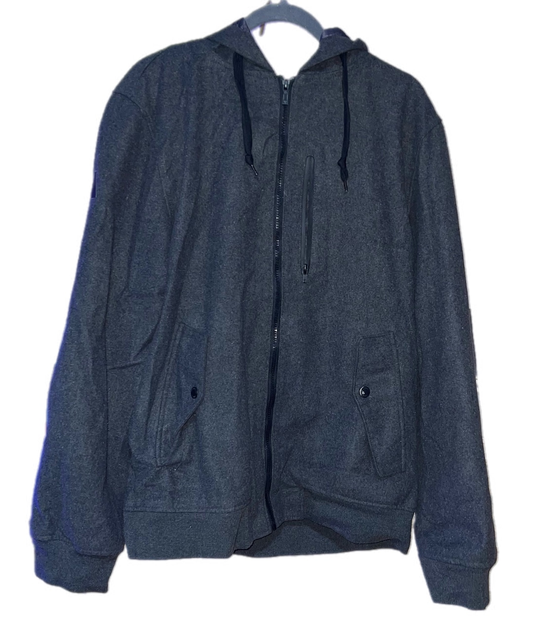 Dravus Men's Built for Wear Gray Long Sleeve With Pockets Hoodie Jacket ...