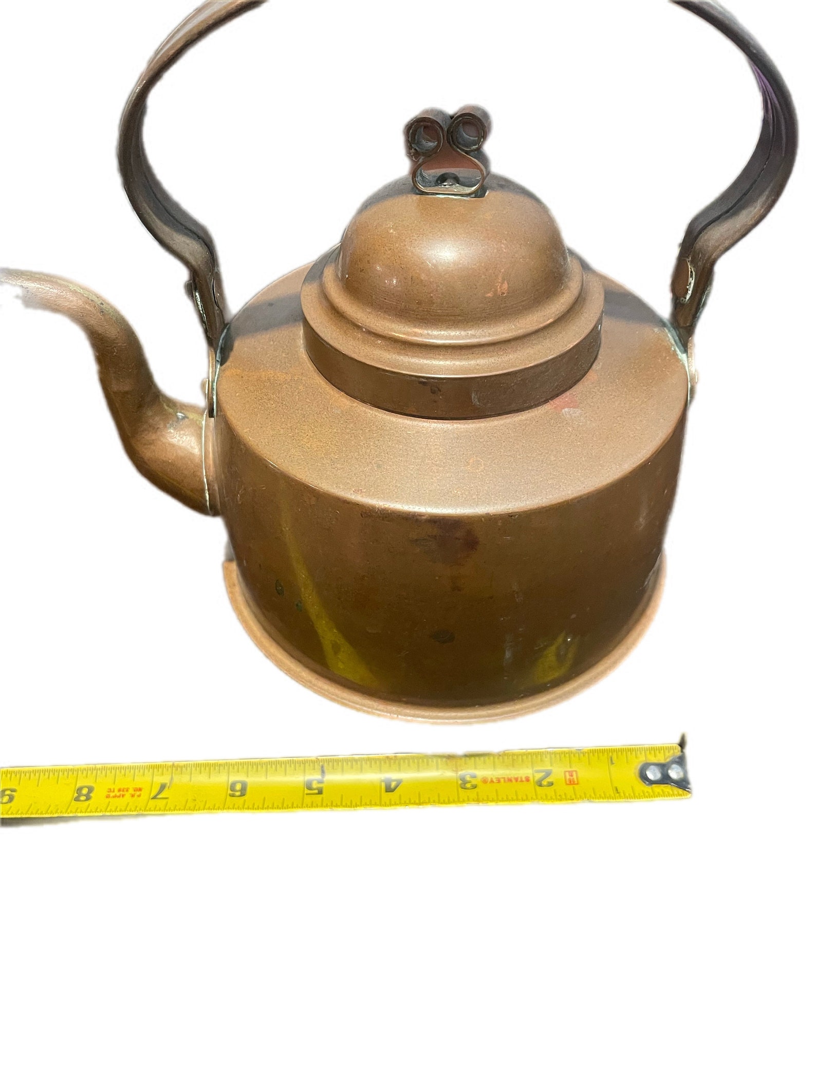 Vintage Copper Tea Pot Tea Kettle With Handle and Lid - Etsy