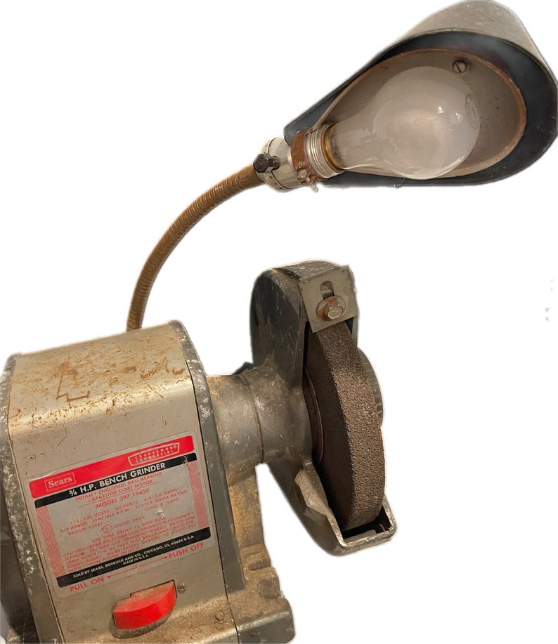 Sears Craftsman Commercial 3/4 H.P. Bench Grinder Model 397.19450 115/ ...