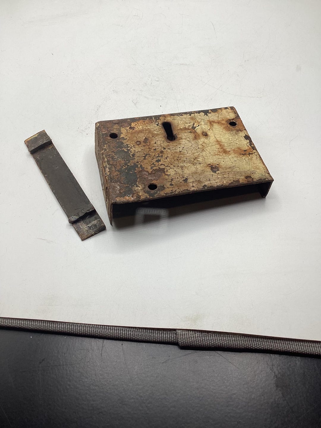 Vintage Metal Lock Box - Etsy