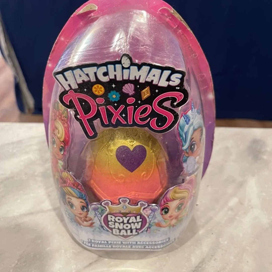 Hatchimals Pixies Royal Snow Ball - One Royal Pixie With Accessories ...