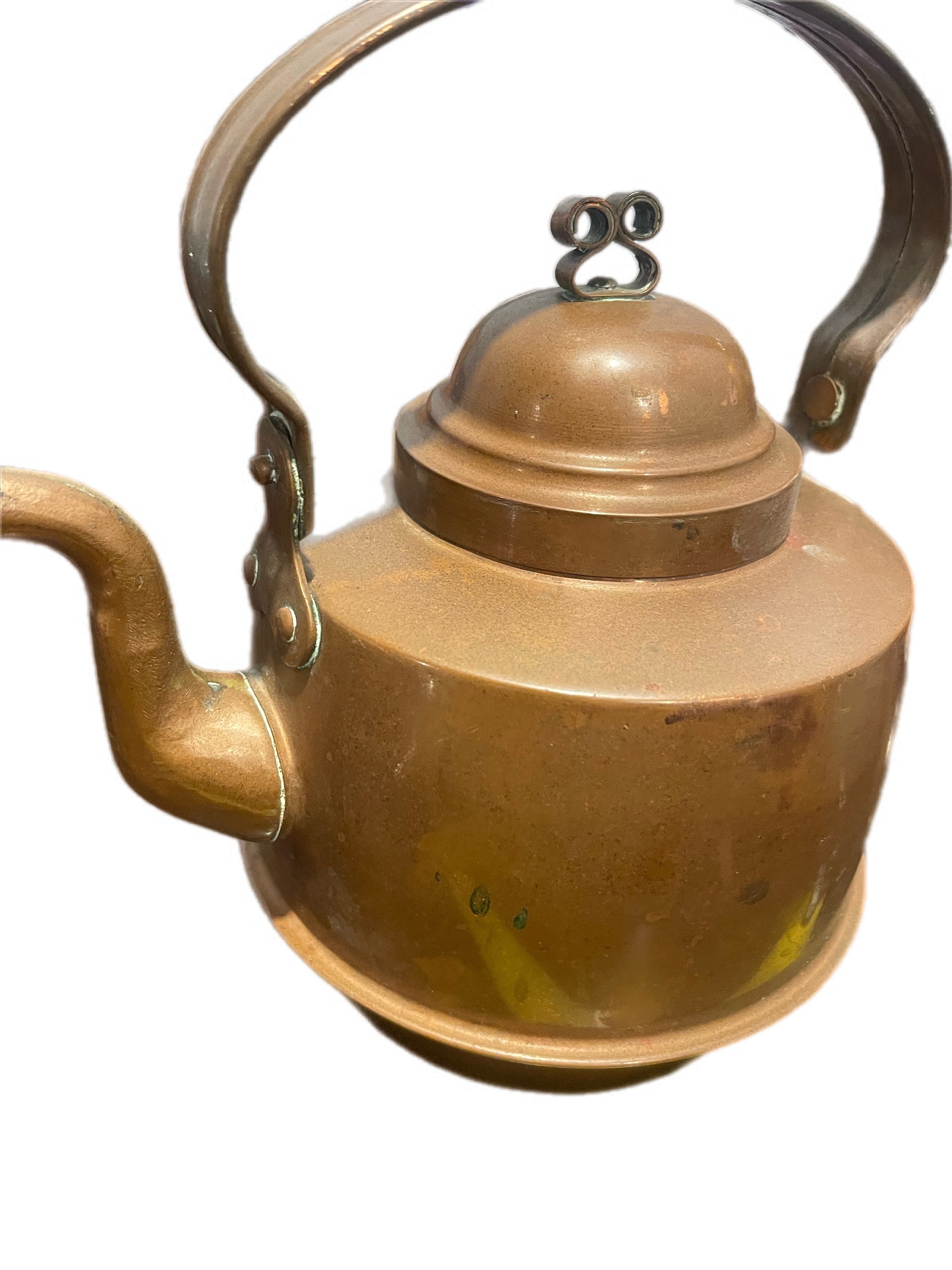 Vintage Copper Tea Pot Tea Kettle With Handle and Lid - Etsy