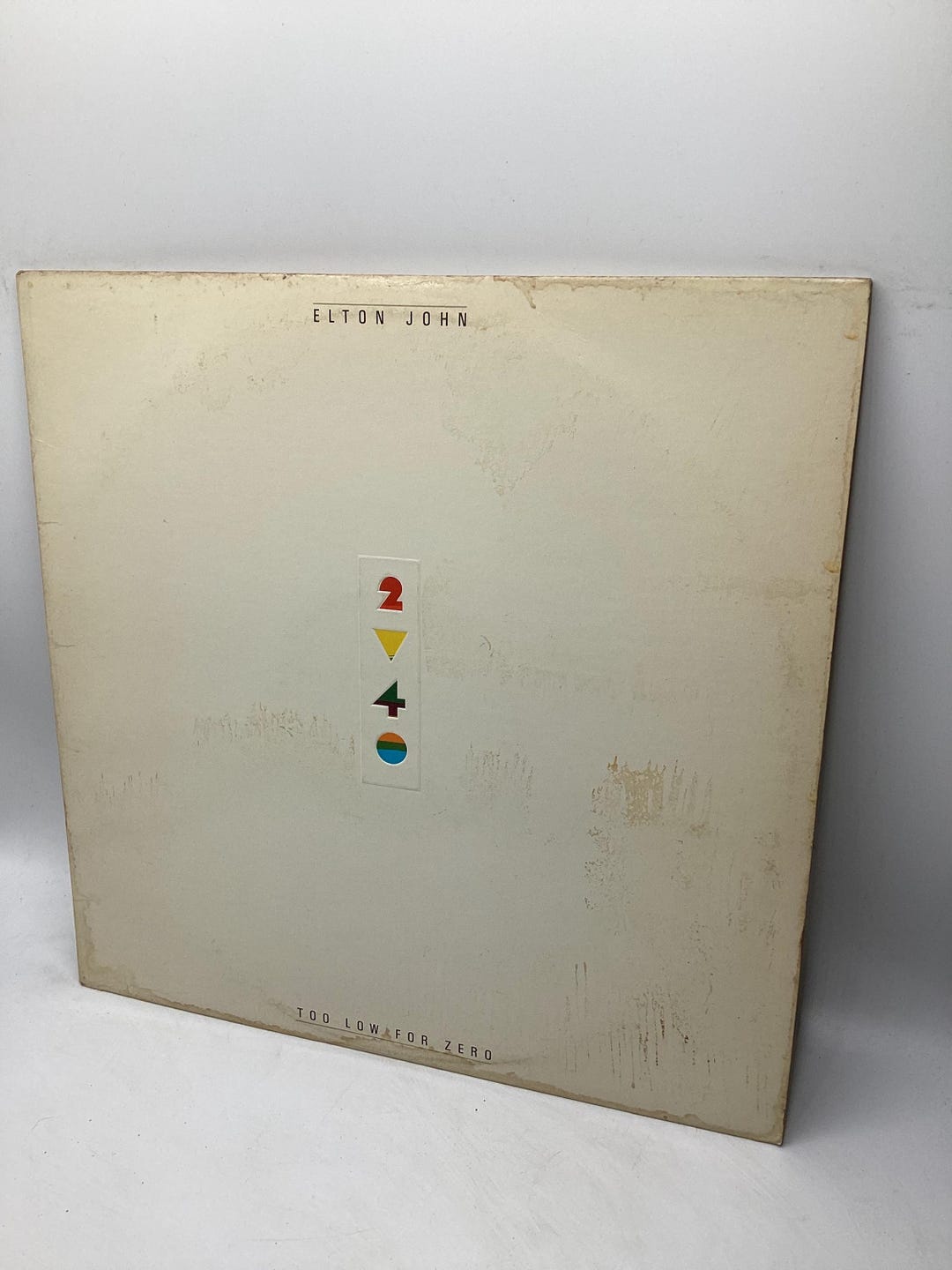 Elton John Too Low for Zero Vinyl Record Geffen Records - Etsy