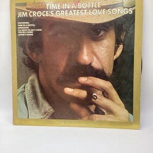 Jim Croce's Greatest Love Songs Time in A Bottle Lifelong Records Vinyl ...