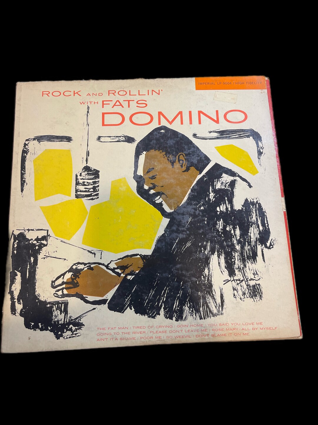 Rock and Rollin' With Fats Domino Imperial Records LP 9004 Vinyl Record ...