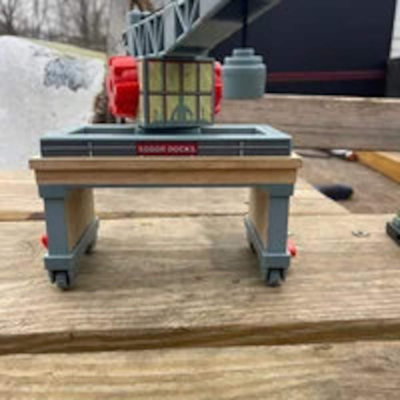 Sodor Docks Rolling Gantry Crane #1 for Thomas & Friends Wooden Railway ...
