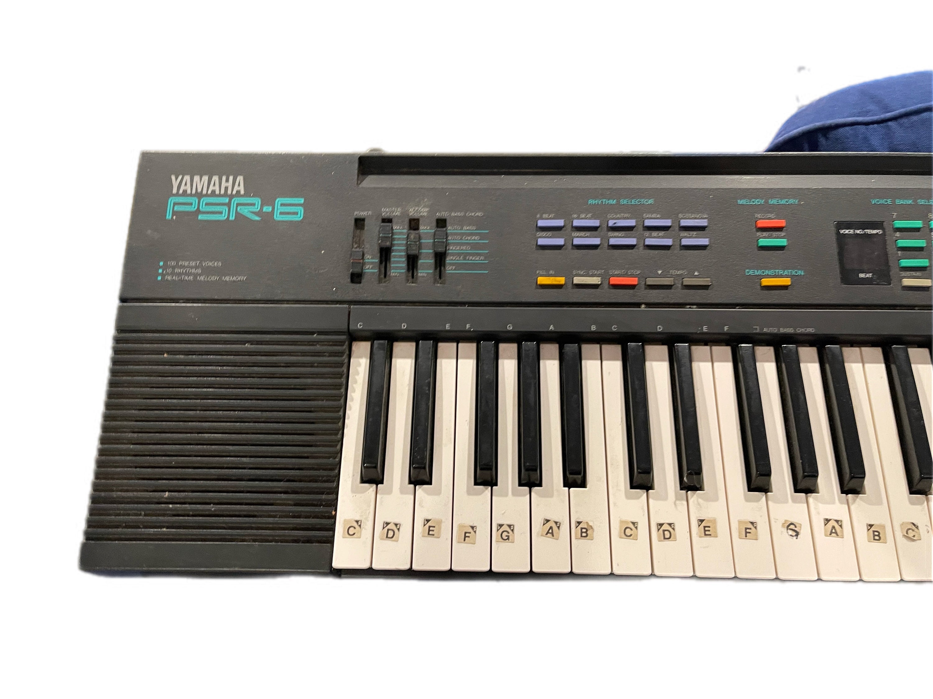 Vintage Yamaha PSR-6 Black Keyboard Synthesizer - Etsy