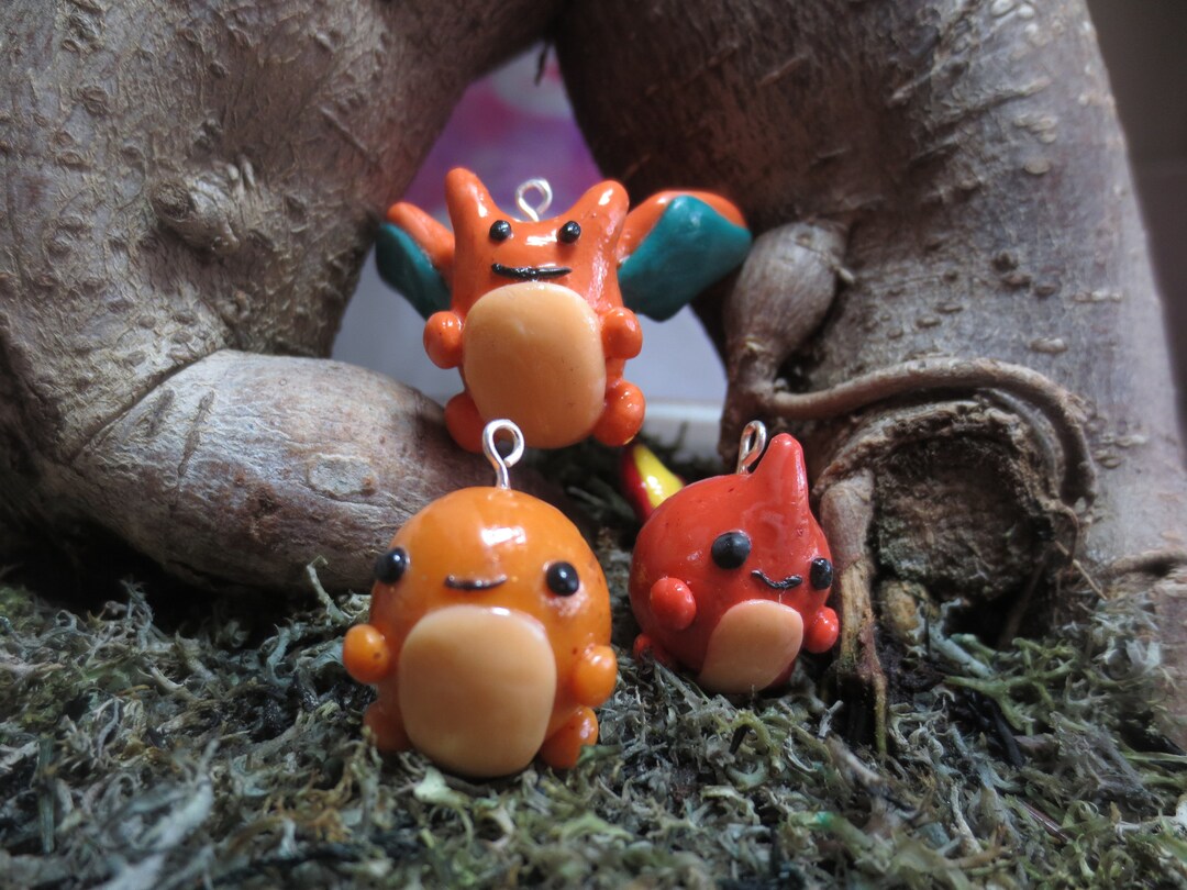 Charmander, Charmeleon or Charizard Charms - Etsy
