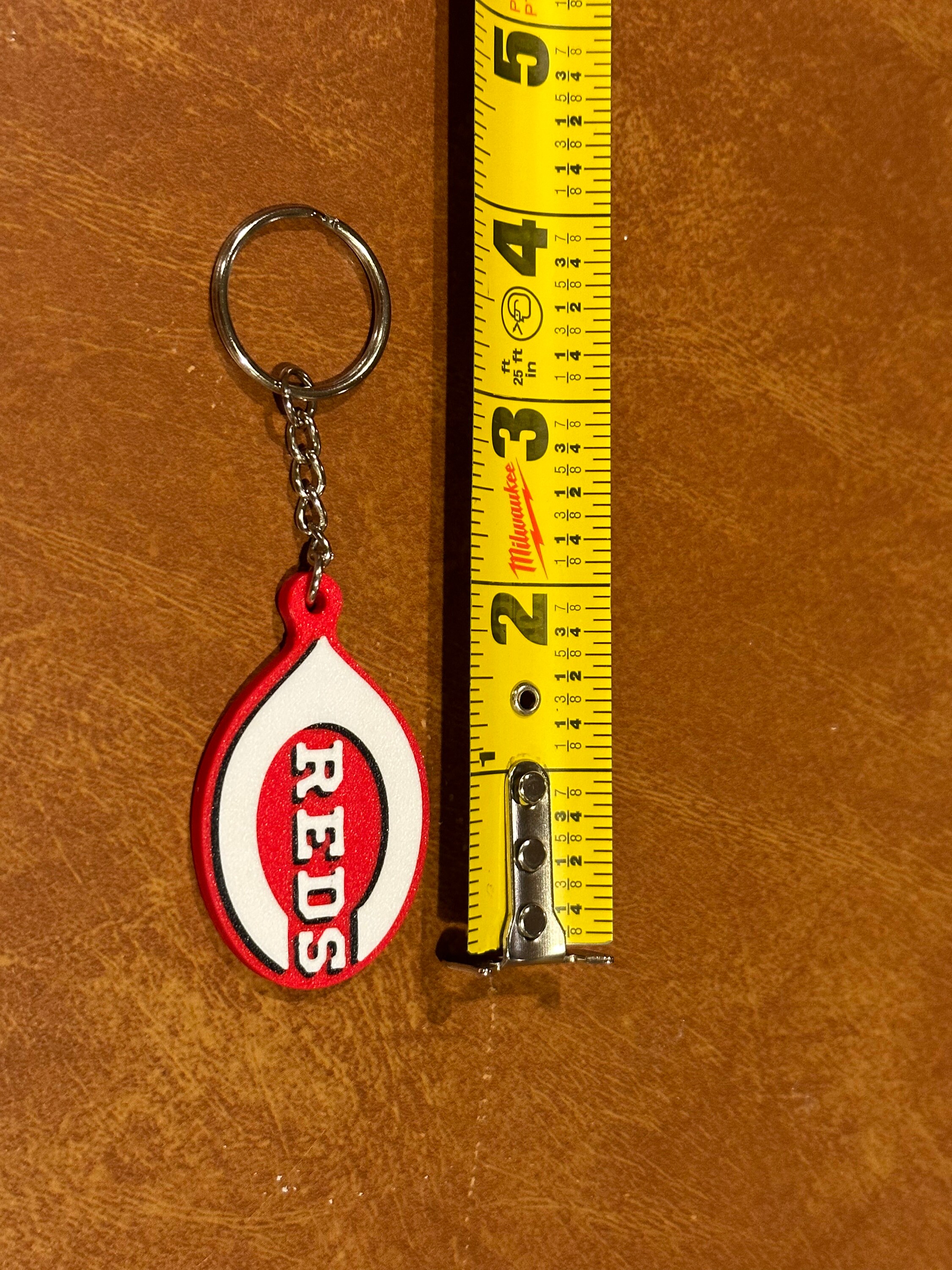 Cincinnati Red Keychain X10 3D Printed - Etsy