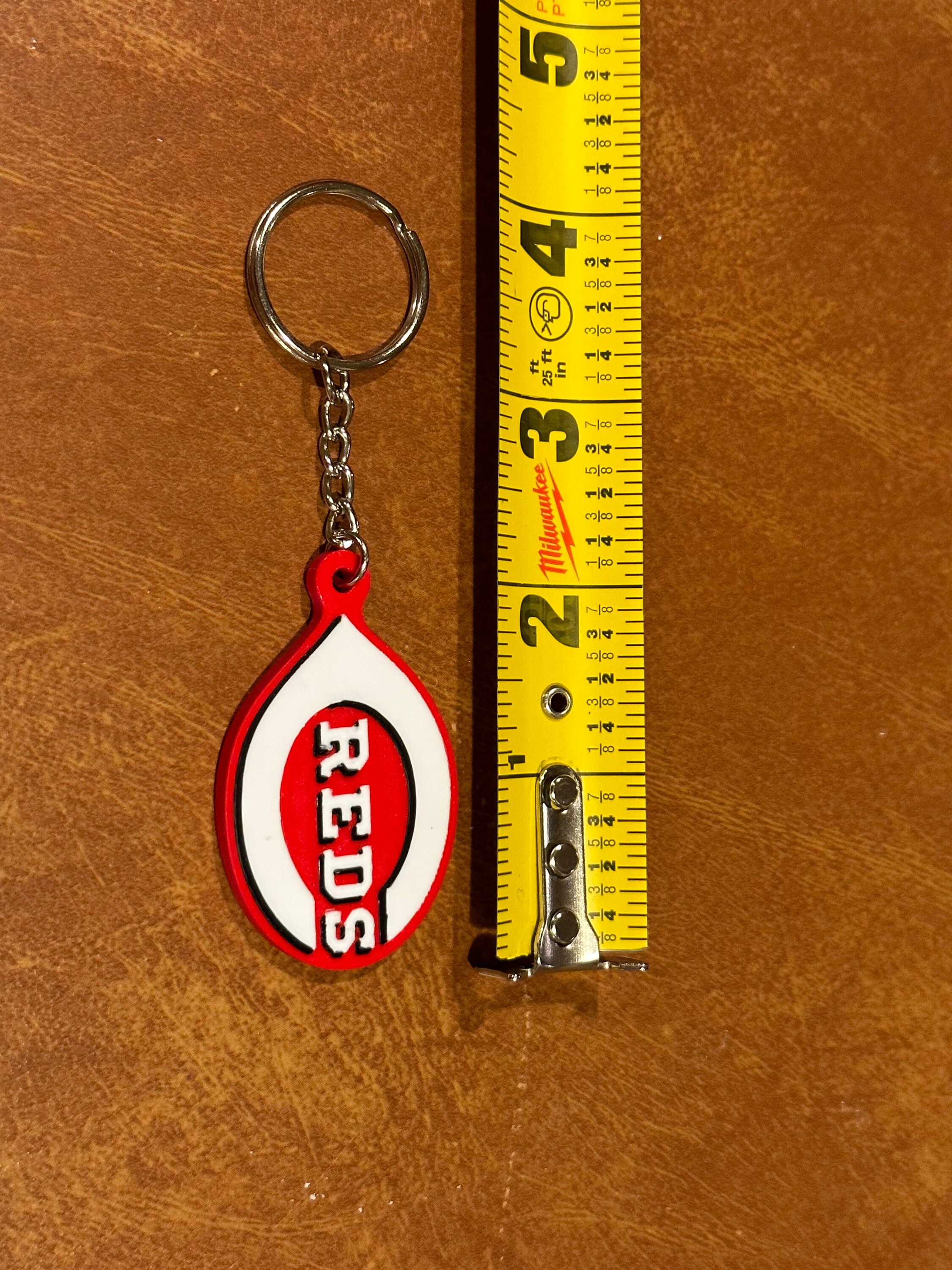 Cincinnati Red Keychain X10 3D Printed - Etsy