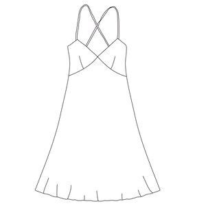 Bias Slip Dress Sewing Pattern | Sizes EU 34-46 US 4-16 | PDF, Instant ...