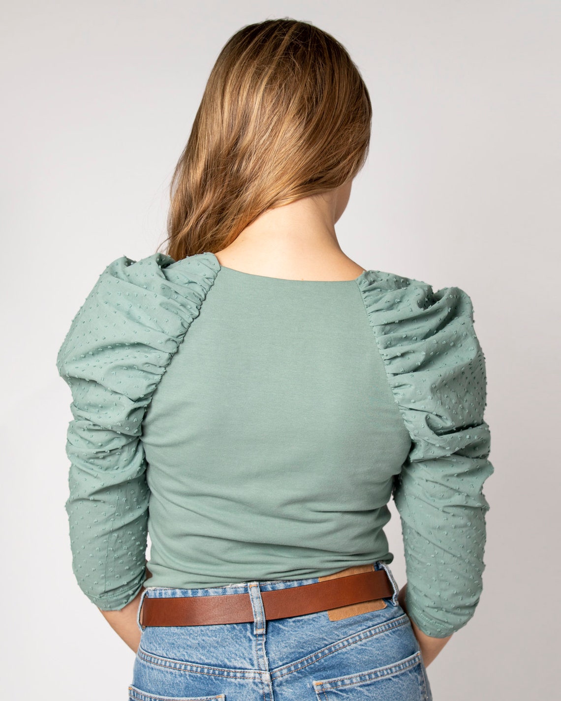 Raglan Blouse Puff Sleeve Sewing Pattern | Sizes EU 34-46 US 4-16 | PDF ...