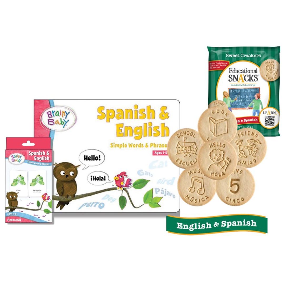 Brainy Baby® Set of 3 Munch N' Learn Spanish & English With Free ...