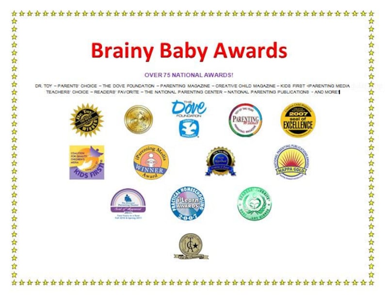 Brainy Baby® 123s DVD, Board Book & Flashcards Set of 3: Introducing ...