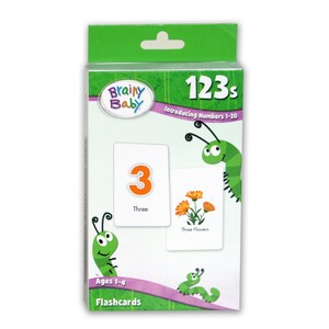 Brainy Baby® 123s DVD, Board Book & Flashcards Set of 3: Introducing ...