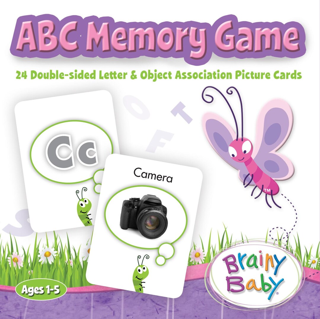 Brainy Baby® ABC Memory Game Picture Card Set for Preschool ...
