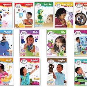 Brainy Baby® Dvds Set of 13 : Left Brain, Right Brain, Shapes & Colors ...