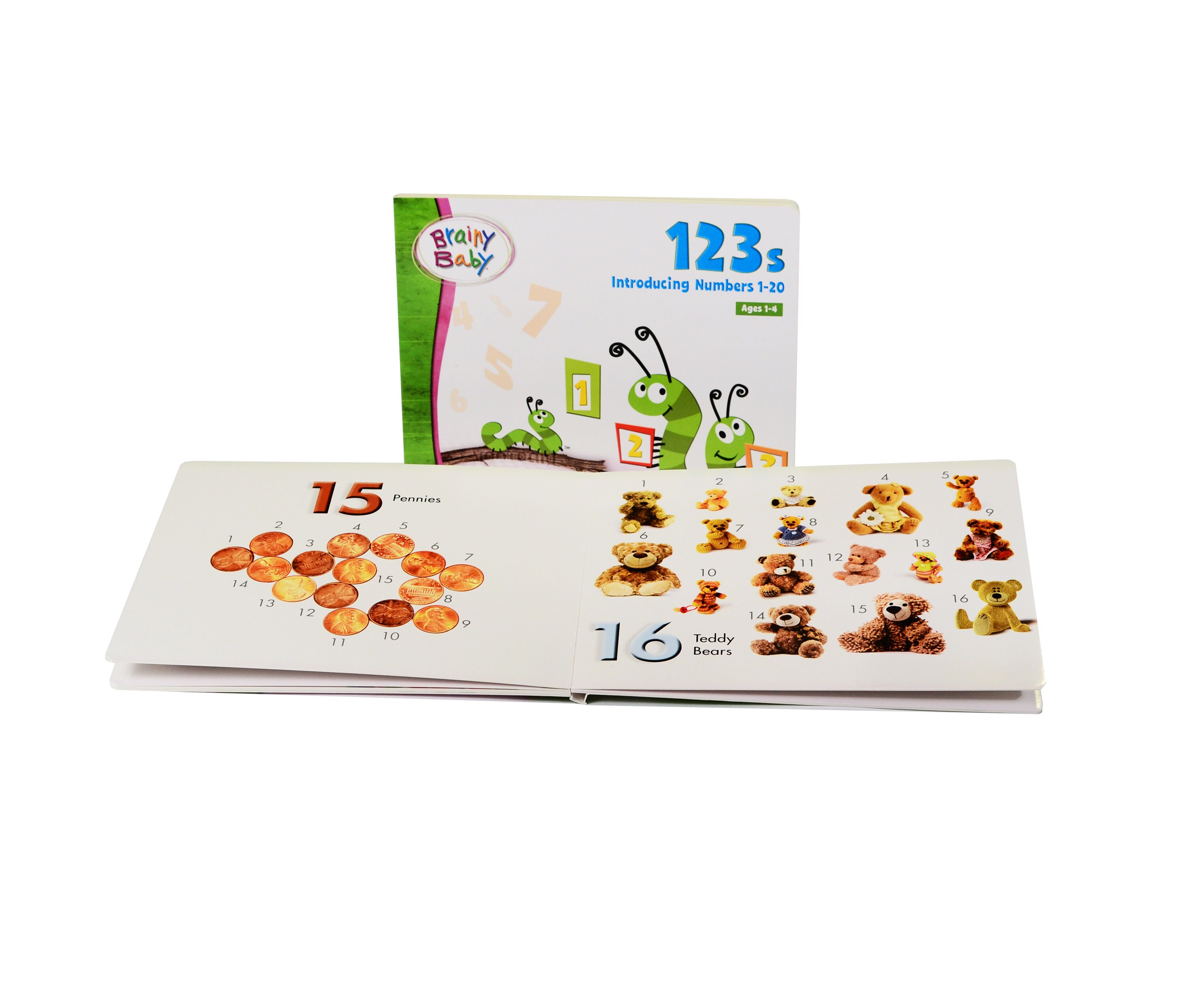 Brainy Baby® 123s DVD, Board Book & Flashcards Set of 3: Introducing ...
