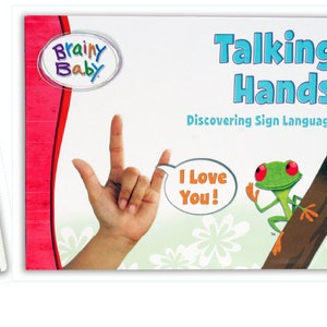 Brainy Baby® Talking Hands DVD, Board Book & Flashcards Set of 3 ...