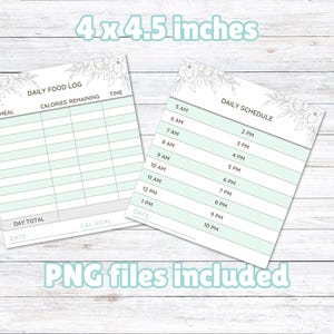 Printable Tracker Notepad Bundle: Habit, Food, Schedule (PDF) - Etsy