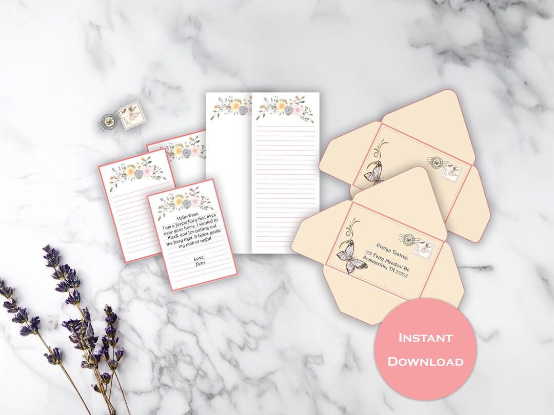 DIY Fairy Letter Kit - Instant Download to Make Magical Letters at Home ...