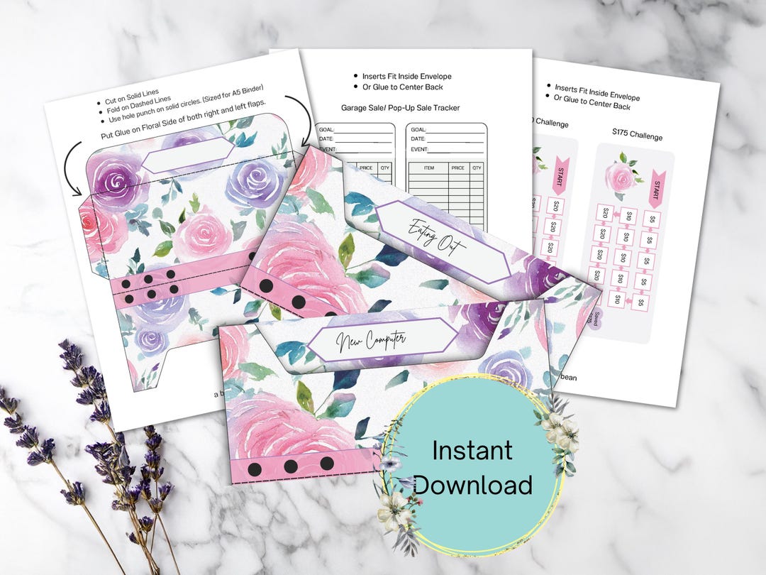 DIY Budgeting Cash Envelope Kit - Instant Download to Customize a Cash ...