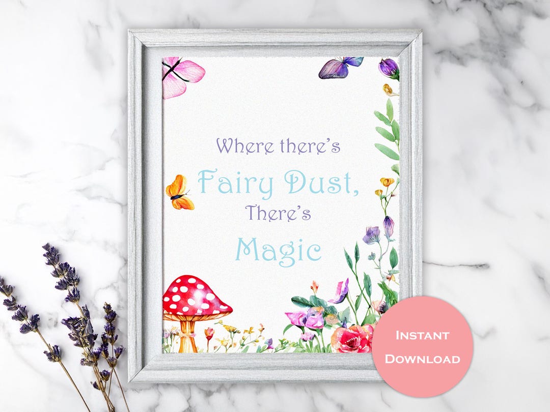 Fairy-themed Party Poster Bundle | Digital Download | Set of 4 ...