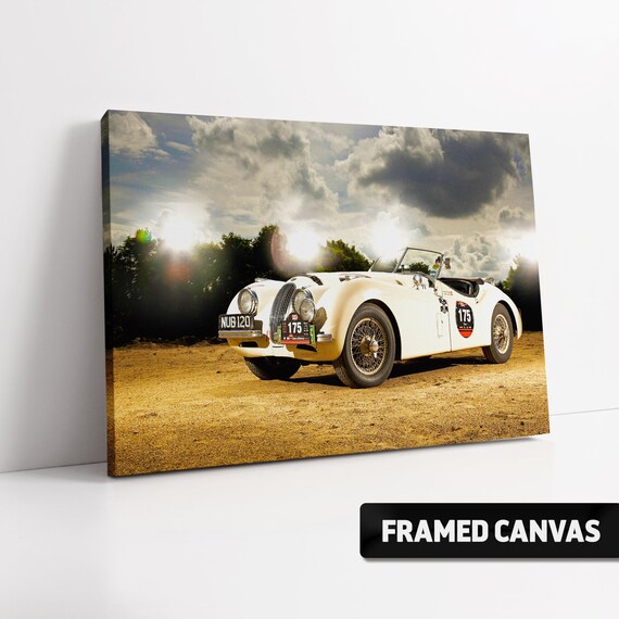 Jaguar Roadster NUB 120 Appleyards Canvas Print Test - Etsy