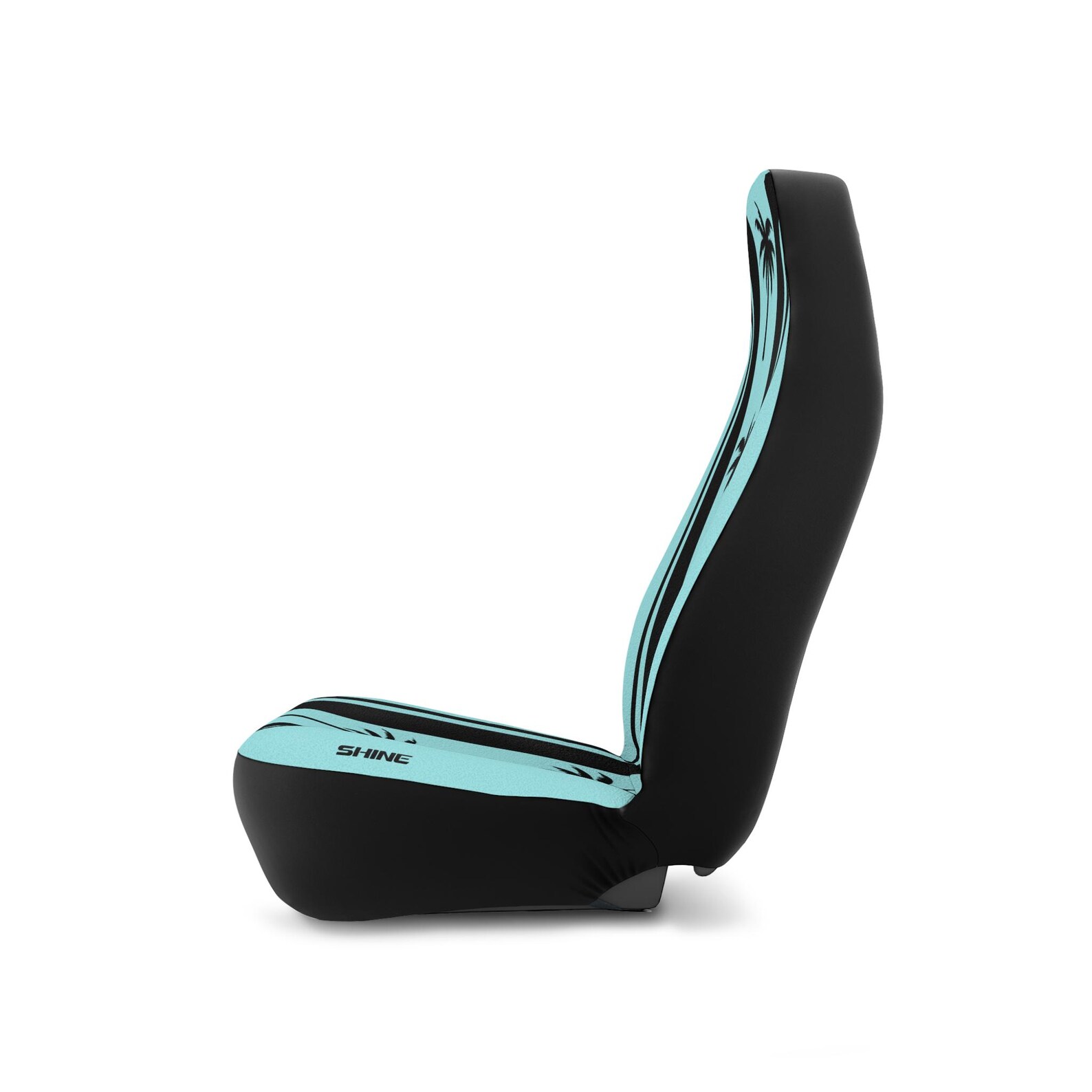 Light Teal and Black Tropical Palm Tree Auto Seat Covers - Etsy