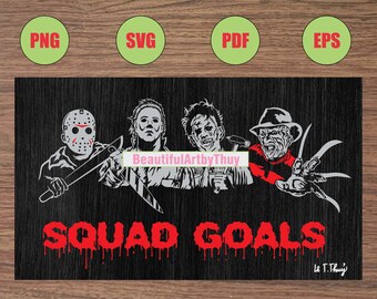 Horror Squad Svg - Etsy