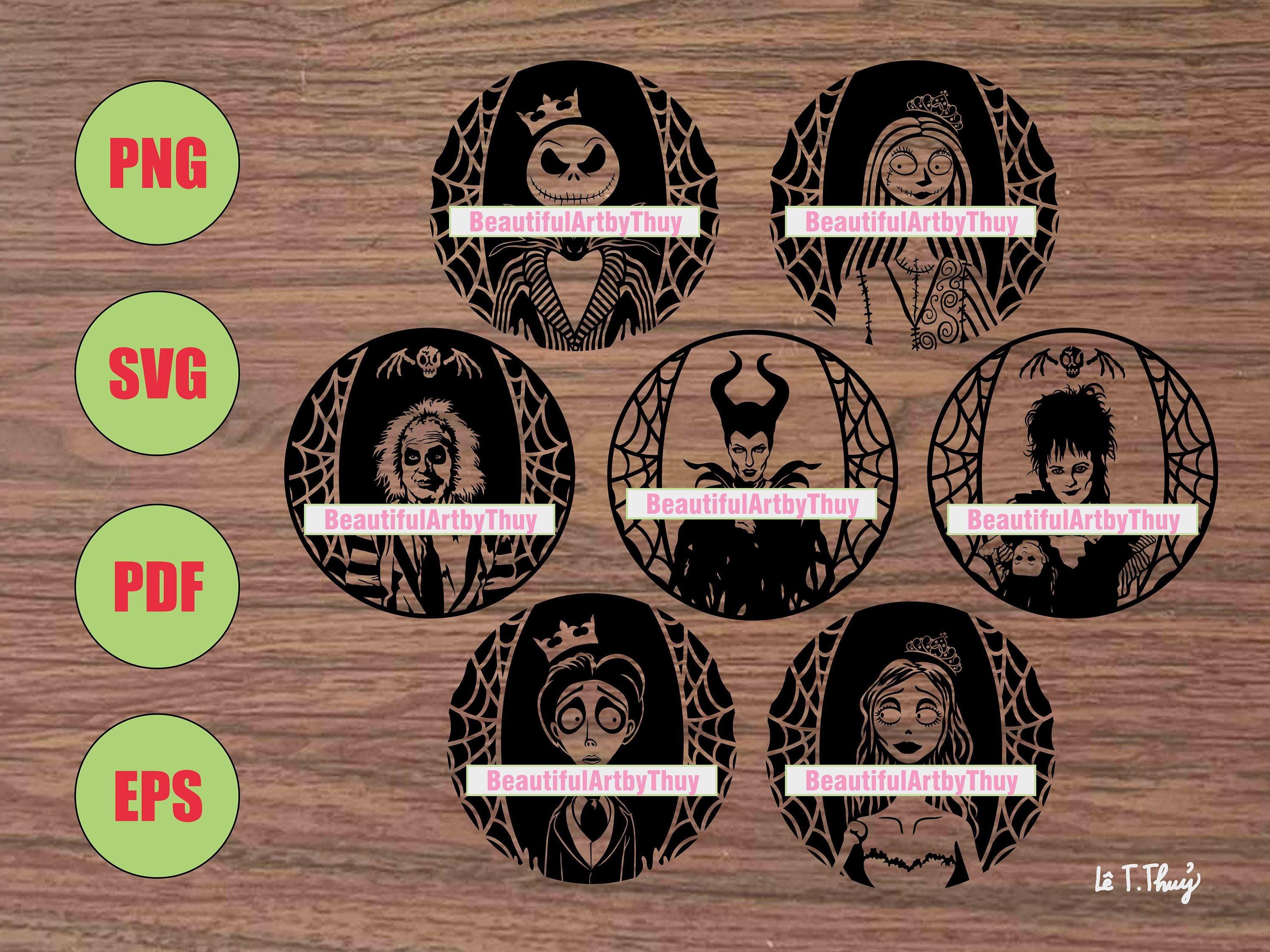 Horror Theme Bundle SVG, Goth Halloween Shirt, Horror Movie Characers ...