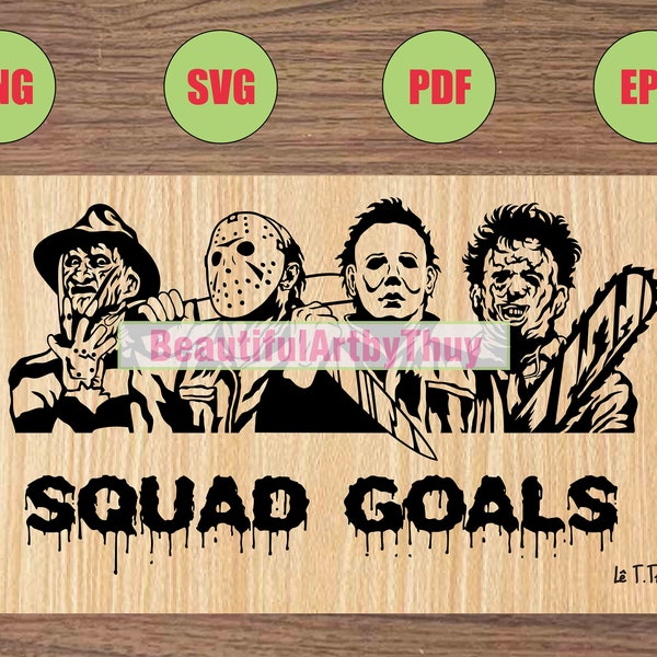 Horror Squad Svg - Etsy