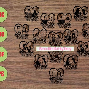 Victor and Emily SVG, Corpse Bride SVG, Gothic Wedding Panel, Halloween ...