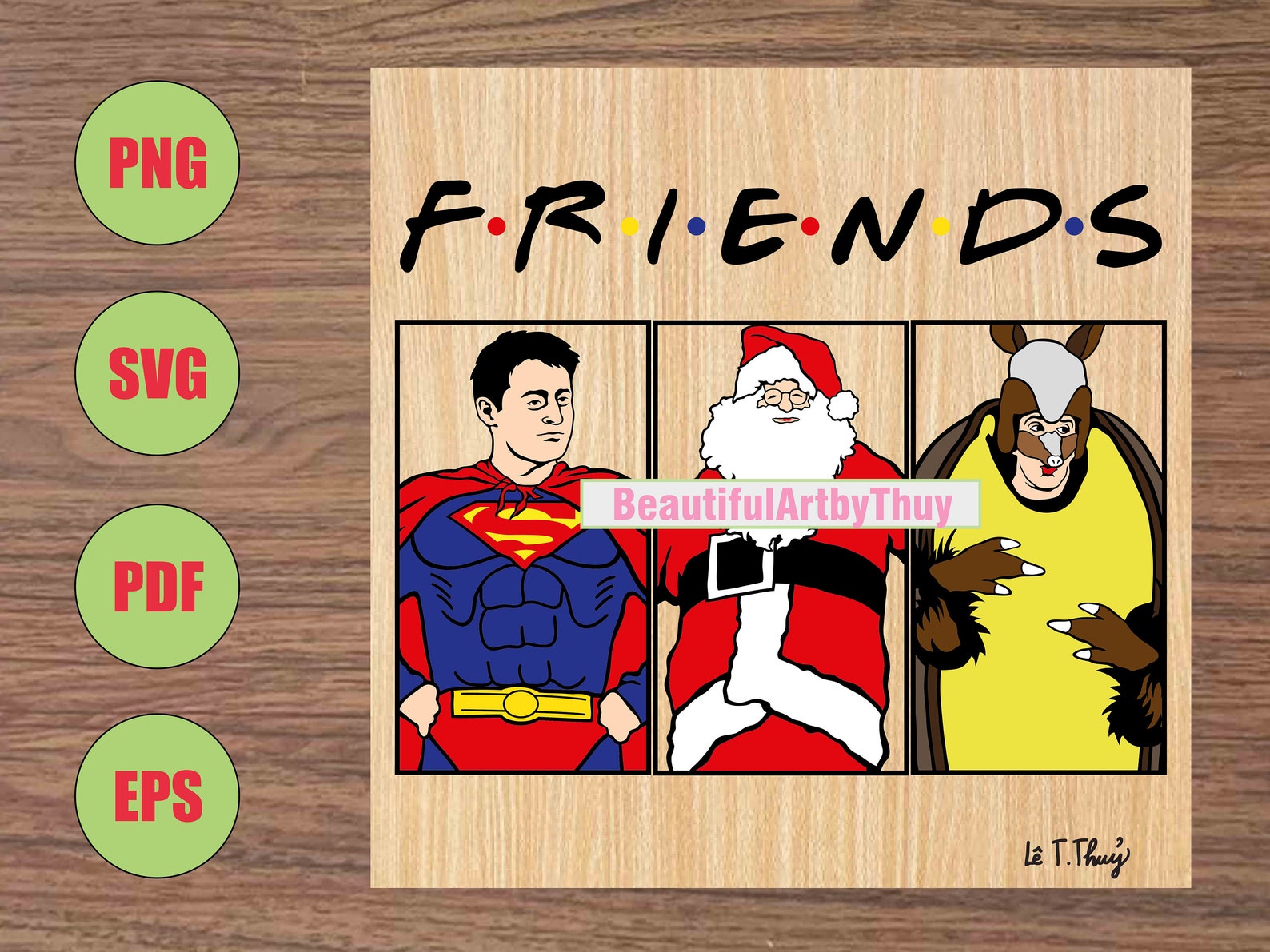 Friends Christmas Layered SVG, Christmas Friends Fan SVG, Winter Cricut ...
