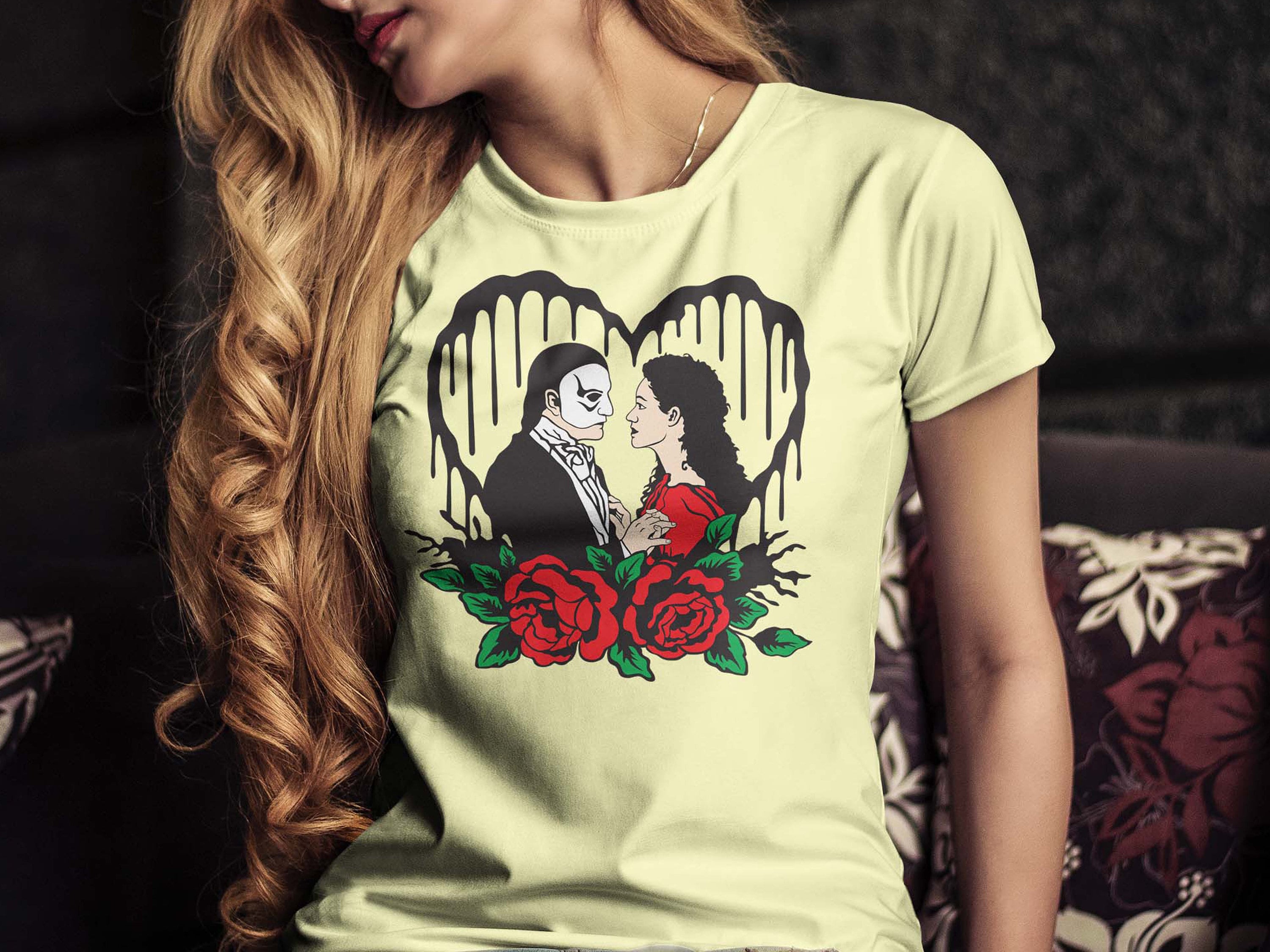 Phantom and Christine Layered SVG Horror Decor the Phantom - Etsy