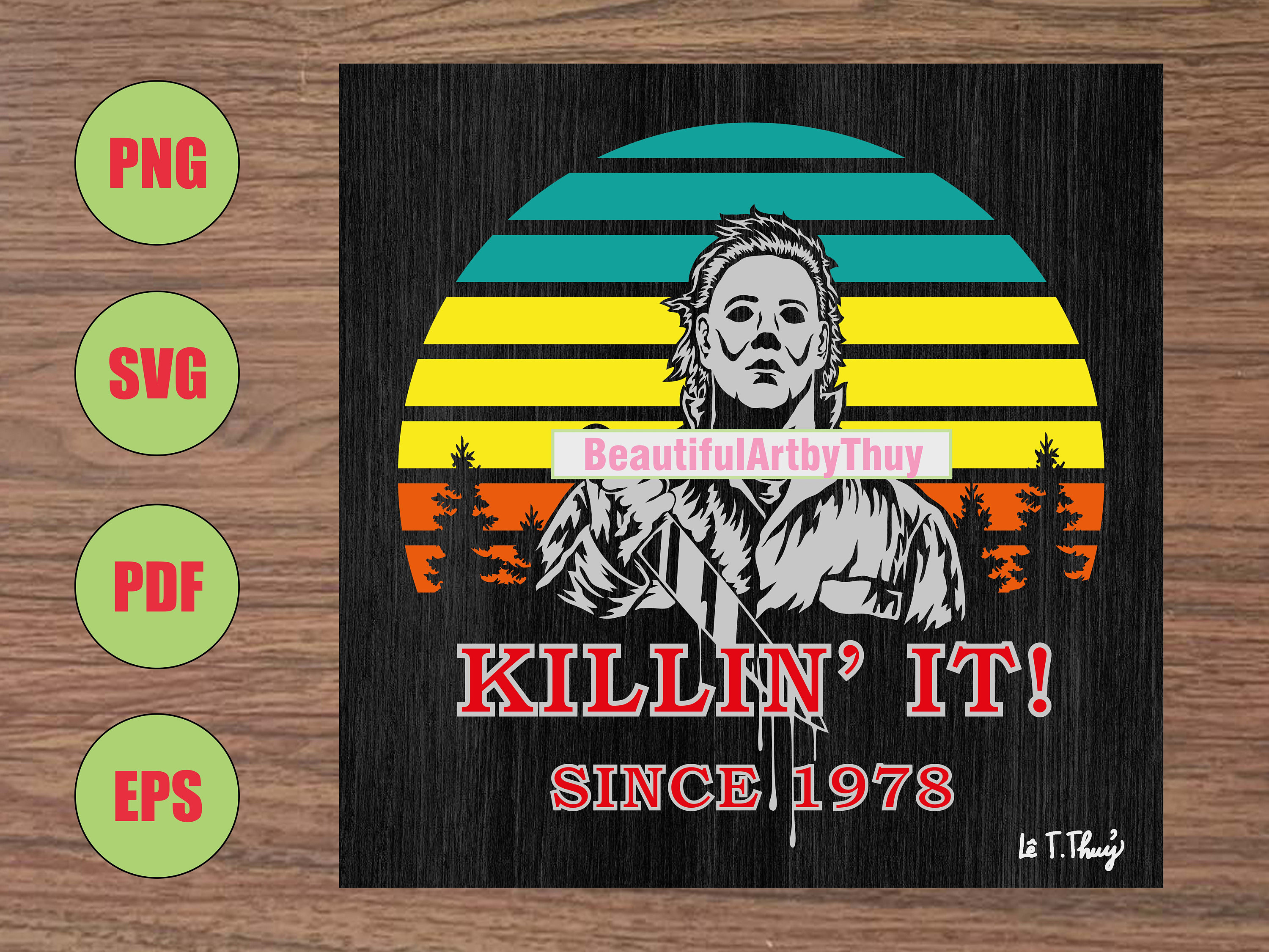 Killin' It Since 1978 Horror Movies SVG, Halloween Horror Character ...