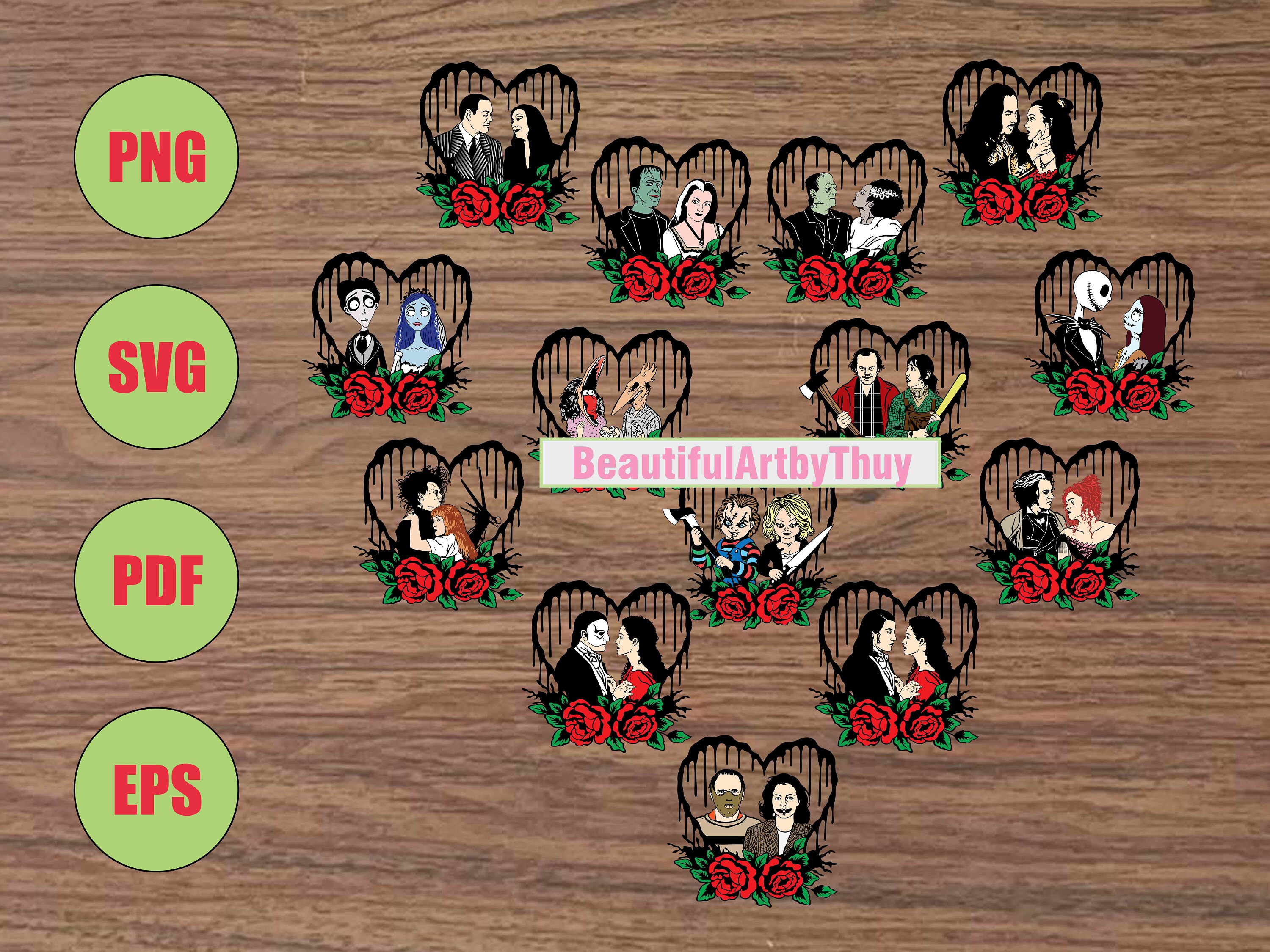 Phantom and Christine Layered SVG Horror Decor the Phantom - Etsy