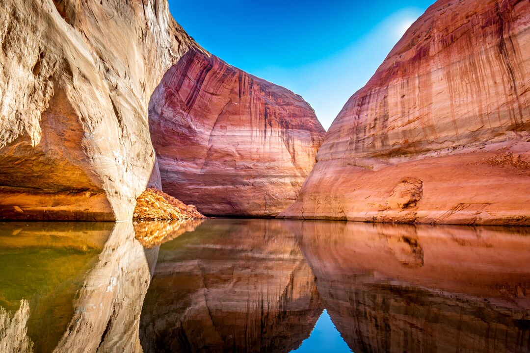 Lake Powell Reflection | Lake Powell Wall Art | Wall Canvas | Sandstone ...