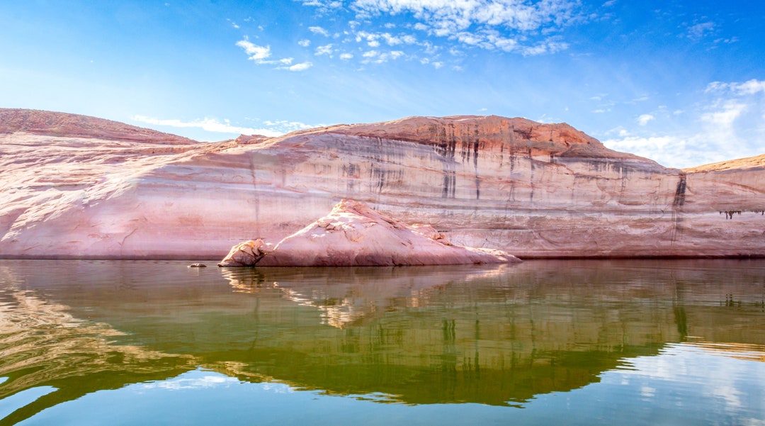 Lake Powell Reflection Lake Powell Wall Art Wall Canvas Sandstone ...