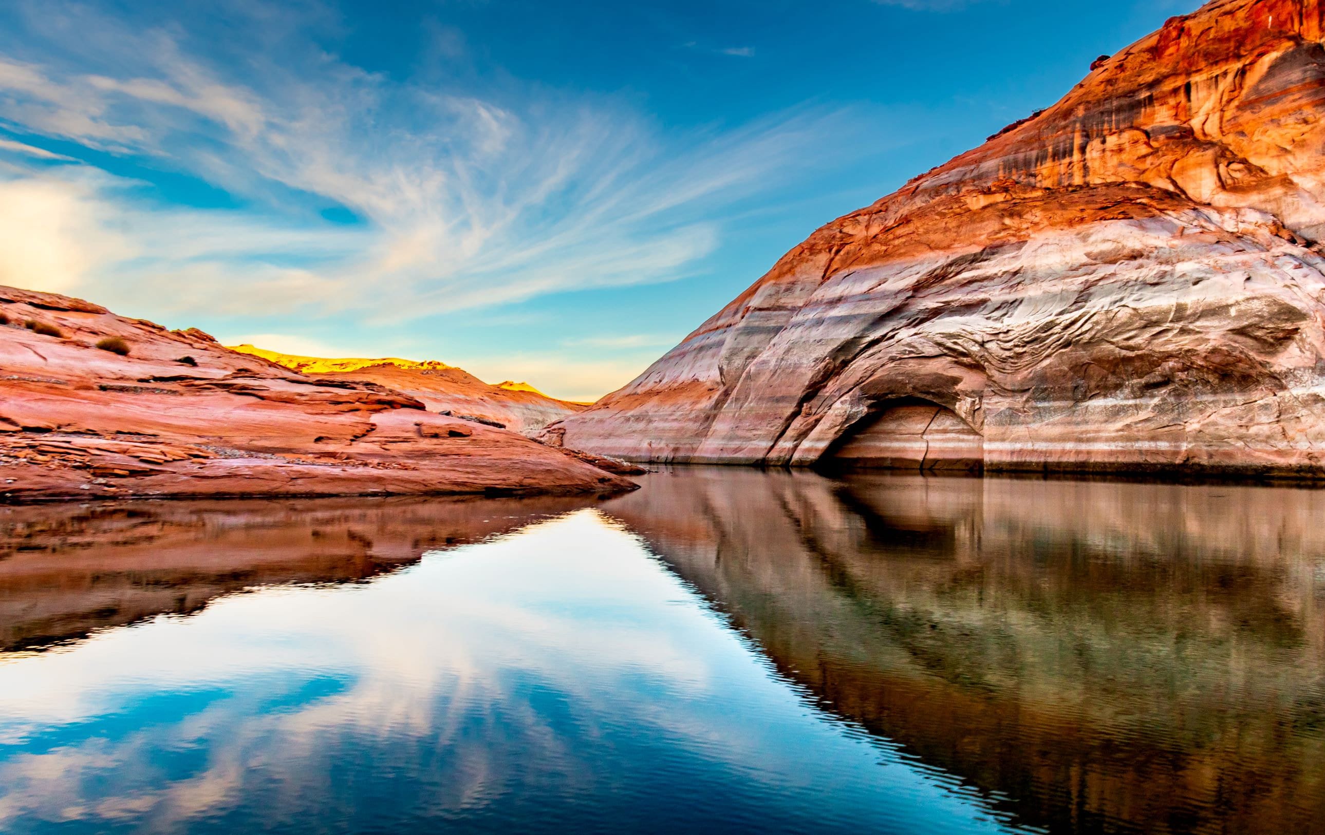 Lake Powell Reflection | Lake Powell Wall Art | Wall Canvas | Sandstone ...