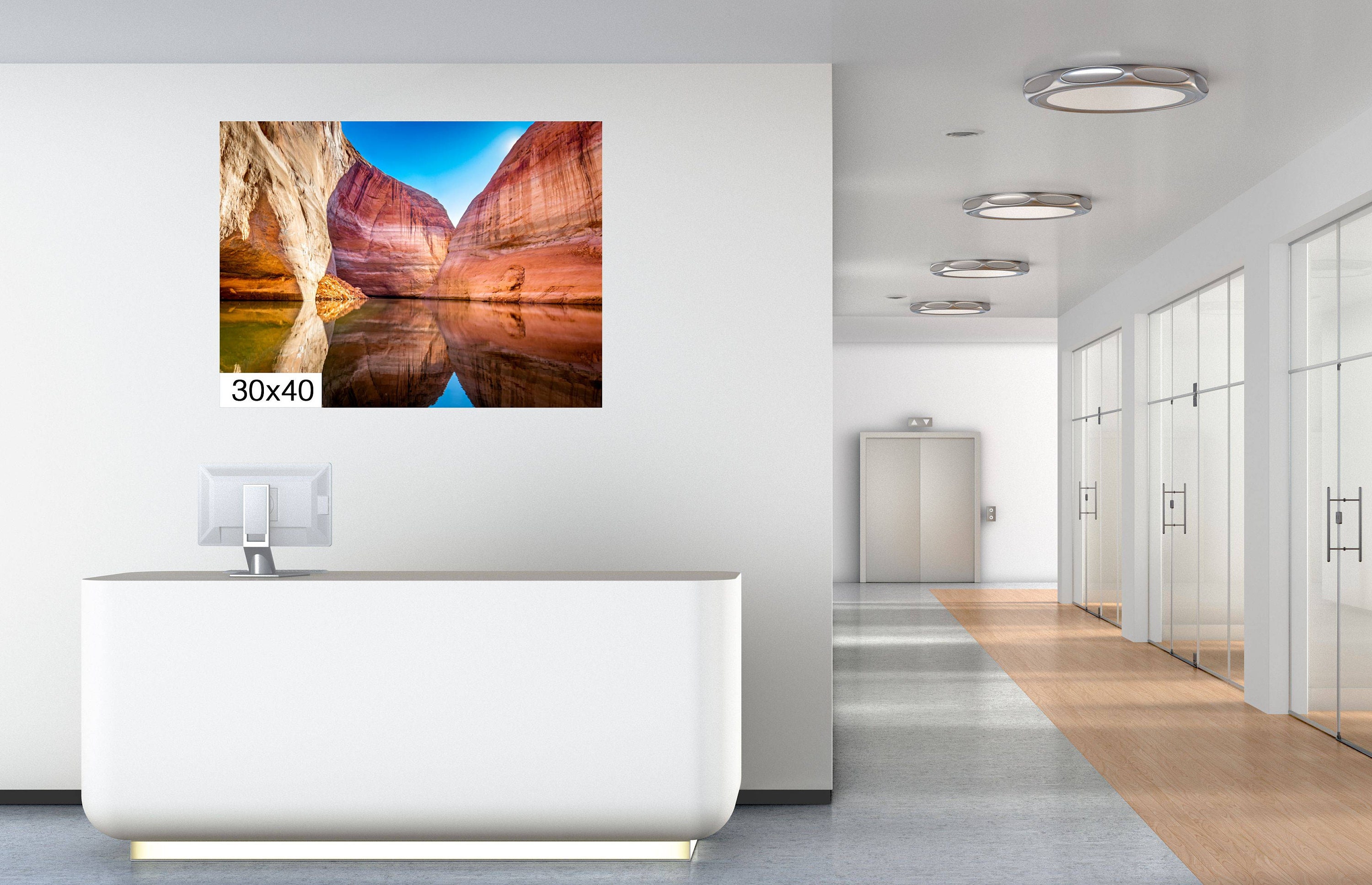 Lake Powell Reflection Lake Powell Wall Art Wall Canvas - Etsy