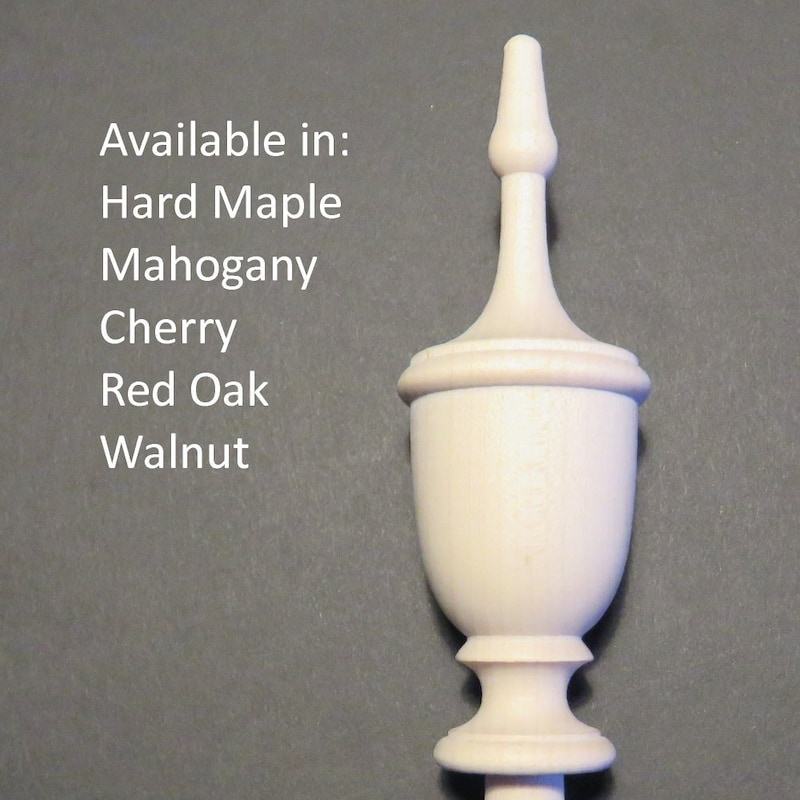 Wooden Finial Urns - Etsy