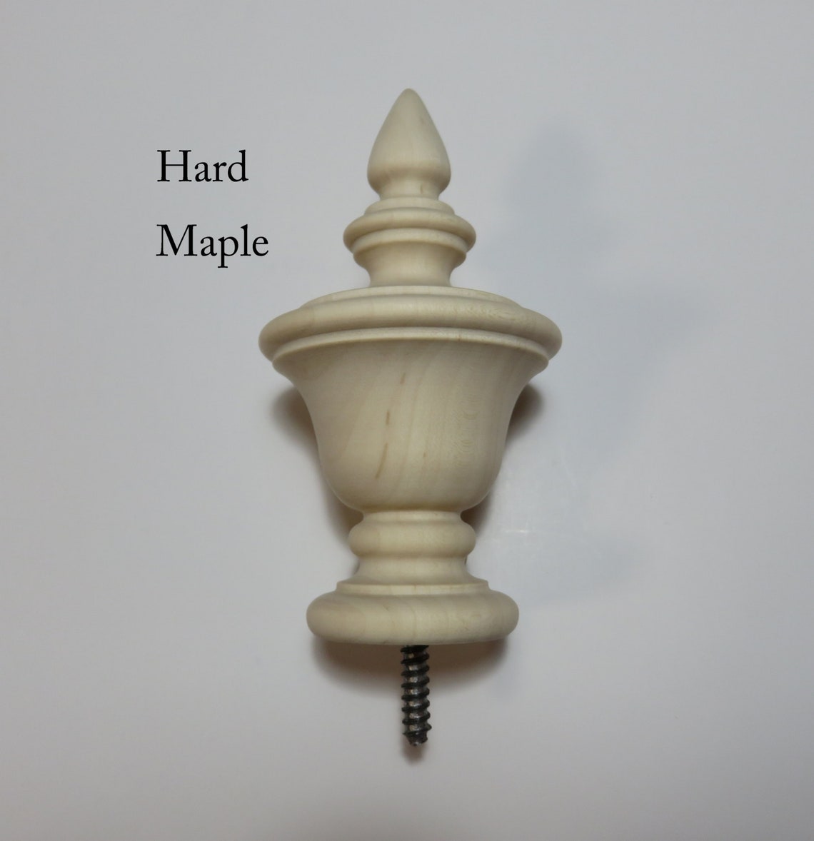 Wood Finial Replacement Bed Post 4-7/8 H X 2-3/4 W X 1-3/4 Base. Wood ...