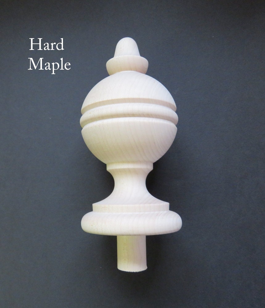 Wood Finial. Bedpost or Furniture Replacement 5 3/8 H X 2 5/8 - Etsy