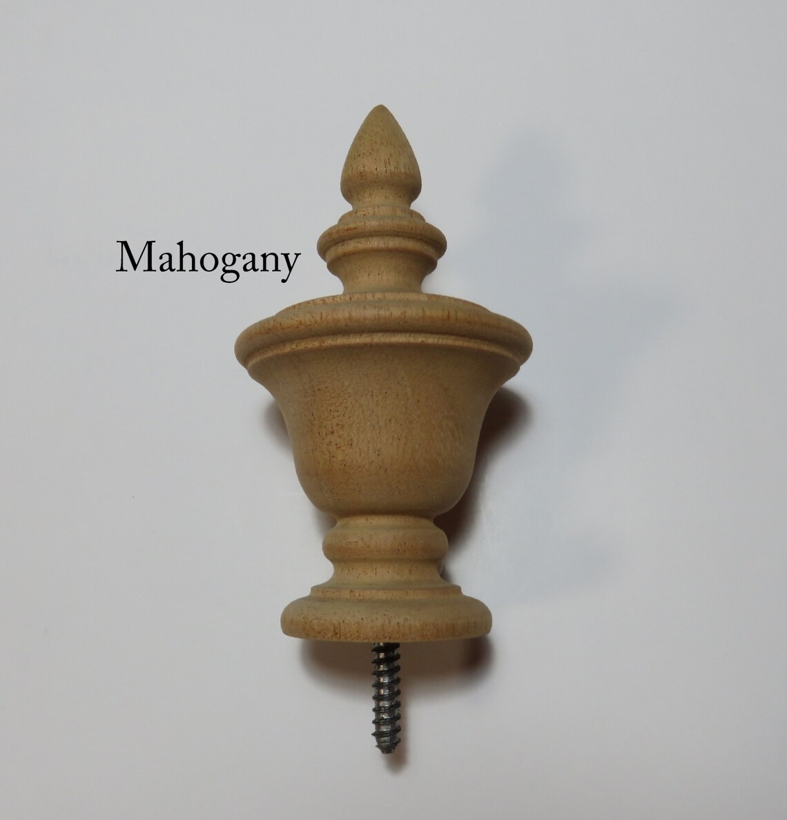Wood Finial Replacement Bed Post 4-7/8 H X 2-3/4 W X 1-3/4 Base. Wood ...