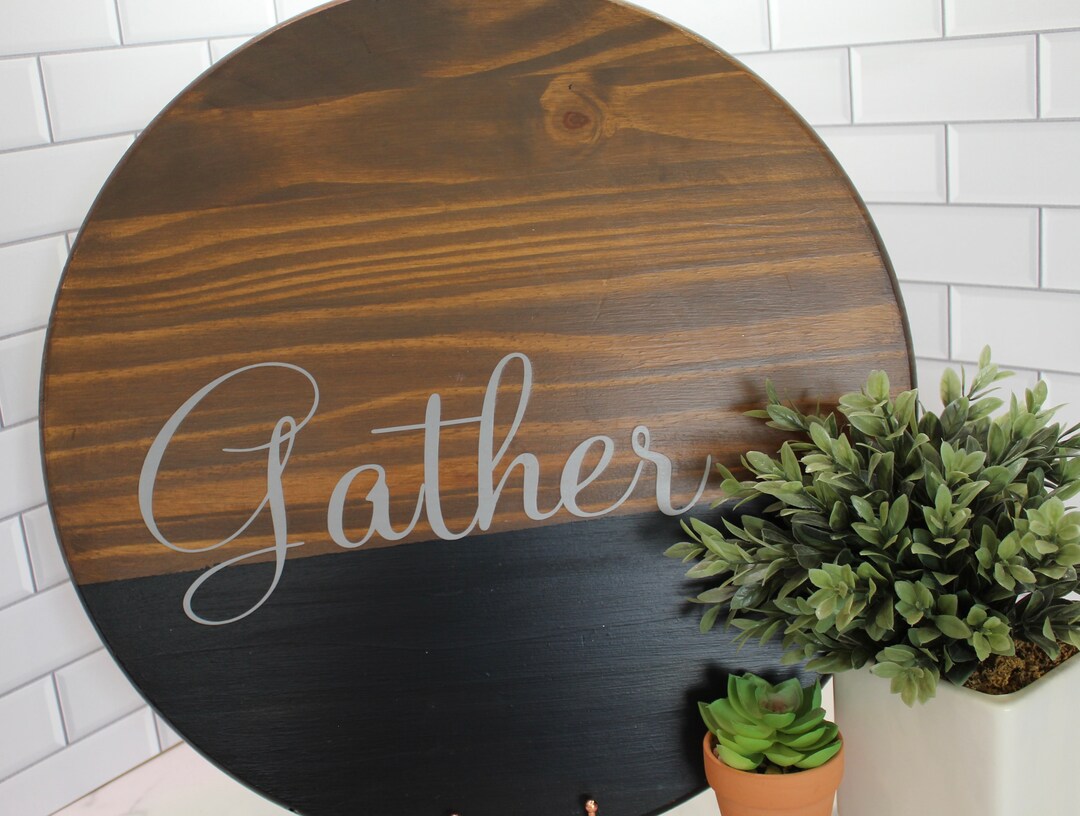 18 Round Gather Decorative/serving Tray - Etsy