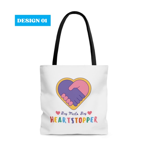 Heartstopper Merch Cute BL Boy Meets Boy Tote Bag LGBT - Etsy