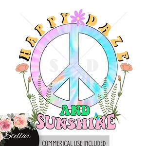 Happy Daze and Sunshine Sublimation PNG Clip Art - Etsy