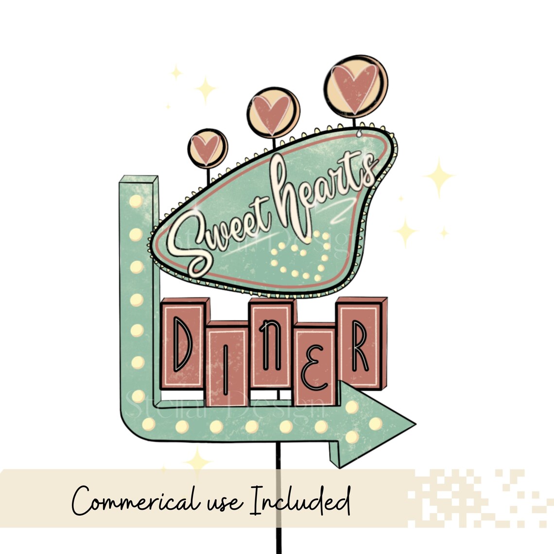 Sweetheart's Diner PNG | Valentine’s Day Sublimation Digital Design ...